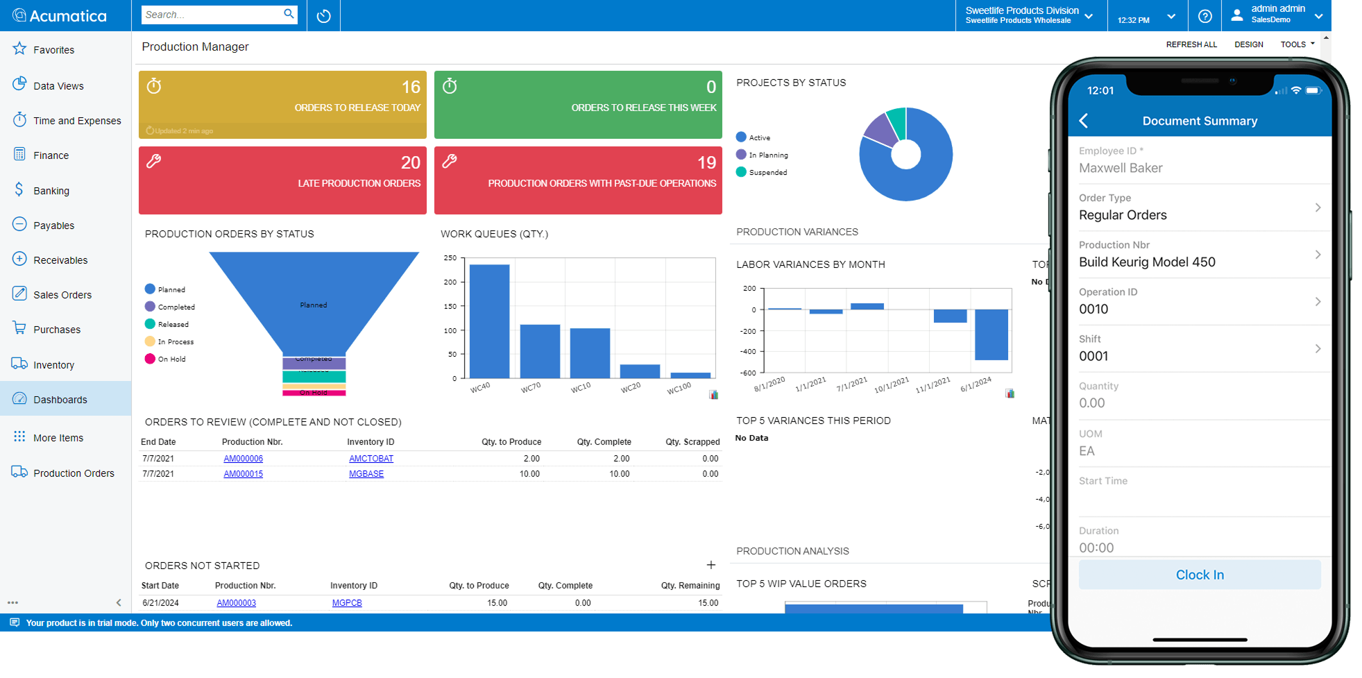 Manufacturing ERP Software